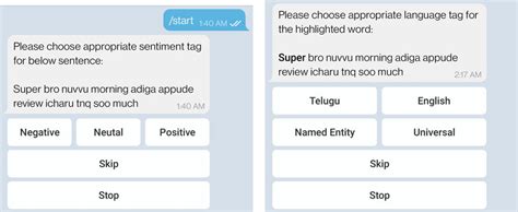 Screenshot Of The Telegram Bot Used For Data Annotation Download Scientific Diagram