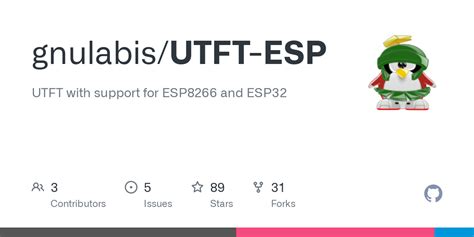 Github Gnulabisutft Esp Utft With Support For Esp8266 And Esp32