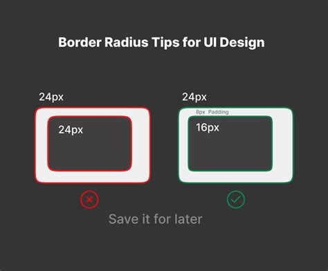 border radius tips for ui design ui ux designer