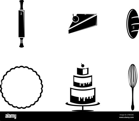 Vector Set Of Bakery Icons Stock Vector Image And Art Alamy
