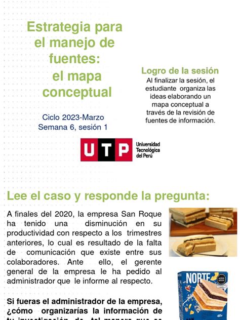 S07 S1 Estrategia Para El Manejo De Fuentes El Mapa Conceptual Pdf Aprendizaje Cognición