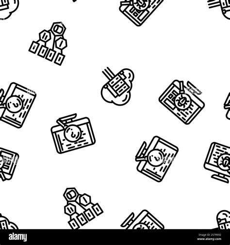 software compute engineer vector seamless pattern thin line