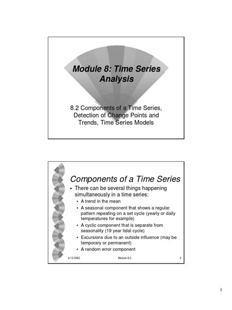 Module 8 Time Series Analysis Pdf Autocorrelation Linear Trend Estimation
