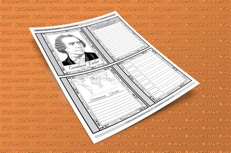 Leonhard Euler Mathematician Stacker Dzdownloadablefoldables