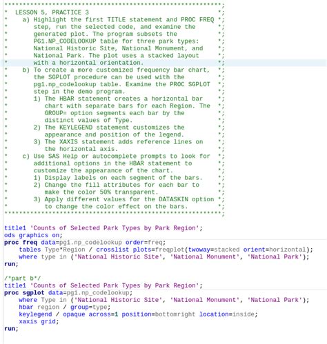 SAS PROGRAMMING ACTIVITY P P Sas Chegg