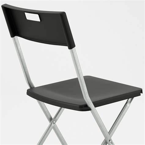ᐉ Стул раскладной IKEA Gunde Черный (00217797) • Купить в Киеве ...