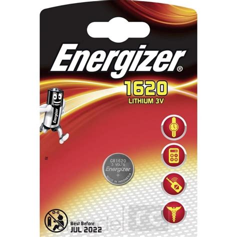 Gombíková batéria Energizer CR 1620 Lithium CR1620 79 mAh ...