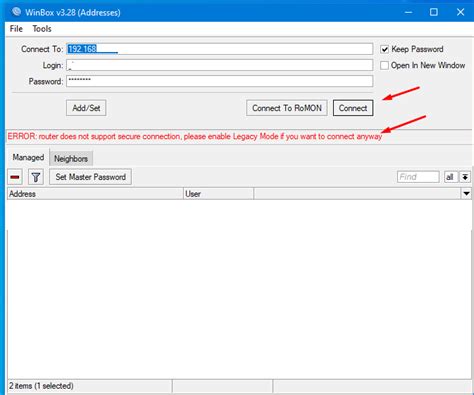 Error Could Not Connect To Mikrotik Winbox Исправление ошибок и поиск