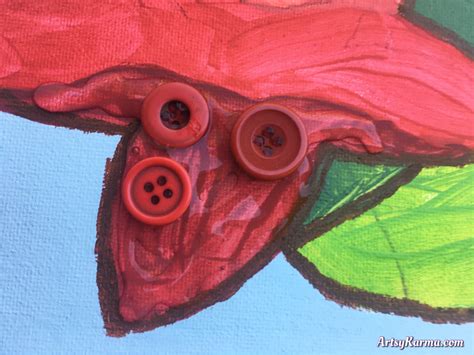 How To Make Button Art On A Canvas