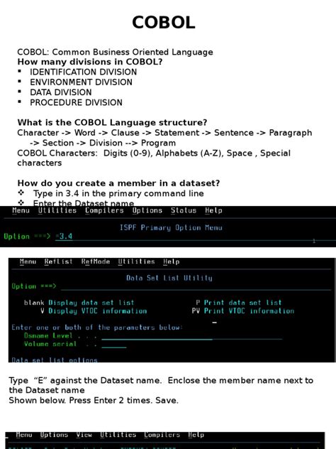 Cobol How Many Divisions In Cobol Pdf Computer Data Computing