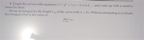 solved 1 graph the curves with equations