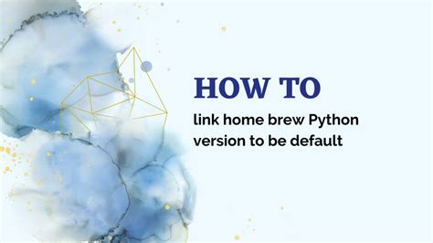 how to link and set homebrew python 3 12 as the default python version