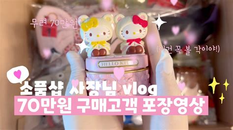 소품샵 사장님 Vlog 이번엔 70만원 구매 포장 영상 🎀 그립데이 🐰 라이브커머스 🎀 소품샵사장님 🌳 일본캐릭터 소품