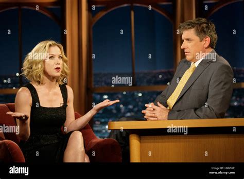 Actress Christina Applegate Left With Host Craig Ferguson During A