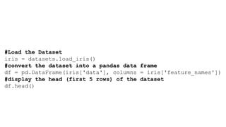 PR Feature Reduction Using PCA With IRIS Pptx