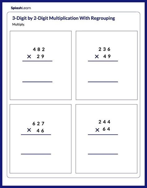 Free Printable 3 Digit Multiplication Worksheets Totally Free Printables