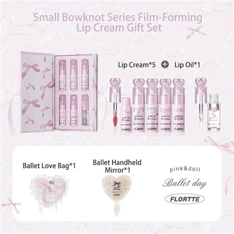 Small Bowknot Series Film Forming Lip Cream T Set Flortte