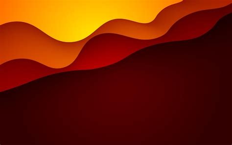 Premium Vector Abstract Orange Red Gradient Wavy Papercut Overlap Layers Background Eps10 Vector