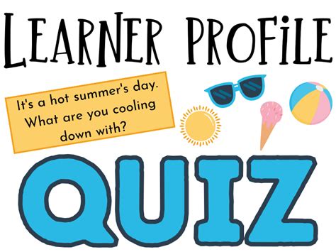 Learner Profile Self Assessment Quiz Digital And Printable For Ib Pyp Myp Dp Teaching Resources