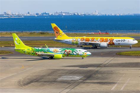 Japan Tokio 21 November 2024 Ja803x Solaseed Boeing 737 800 With