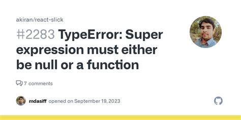 Typeerror Super Expression Must Either Be Null Or A Function · Issue
