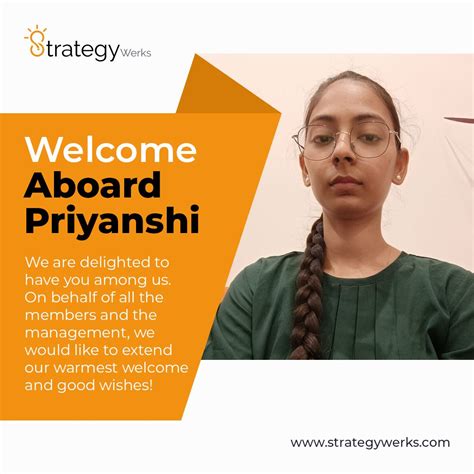Strategywerks On Linkedin Teamstrategywerks Welcomepriyanshi