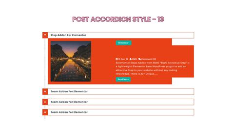 Blog Post Accordion Addon For Elementor By Bestwpdeveloper Codecanyon