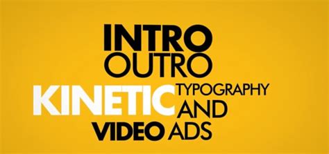 Create Professional Kinetic Typography And Animated Text Videos By