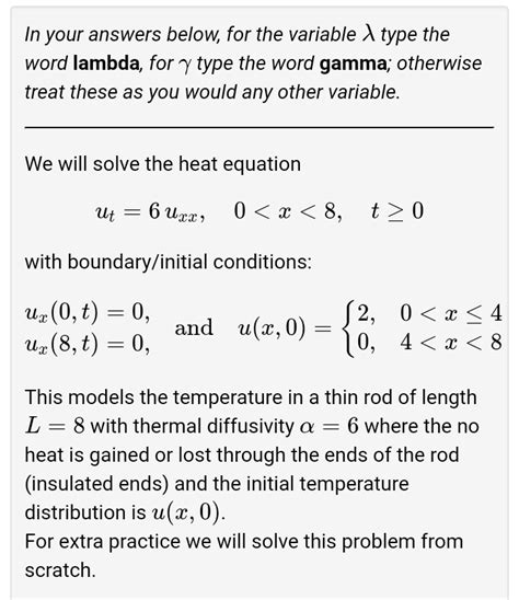 Solved In Your Answers Below For The Variable λ Type The