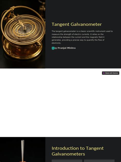 Tangent Galvanometer Pdf