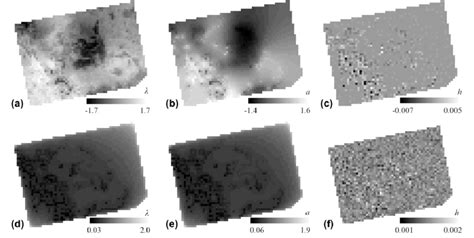 Maps Of The Posterior Means For A Local Diffusion Parameter K B