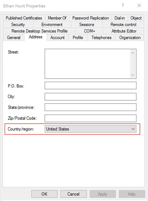 Active Directory Update Users Co And Countrycode Attributes Using