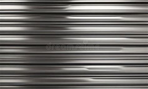Abstract Background With A Shiny Silver Metallic Surface Featuring Stripes Stock Illustration