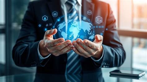 High Tech Business Concepts Seamless Connectivity And Data Analytics