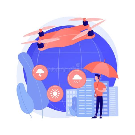 Meteorology Drones Abstract Concept Vector Illustration Stock Vector