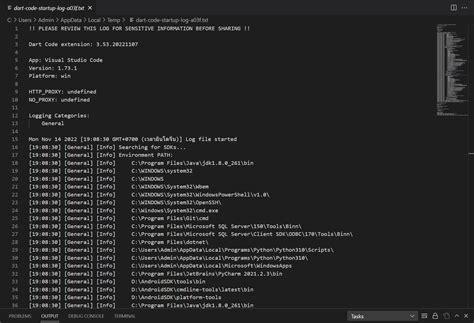 i am seeing this error message · issue 4265 · dart code dart code
