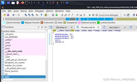 从零开始做题：逆向wdb20183rdsoeasyctf 逆向题目so Easy Csdn博客