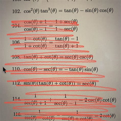 College Trigonometry Verifying Identities I Am Completely Stuck On