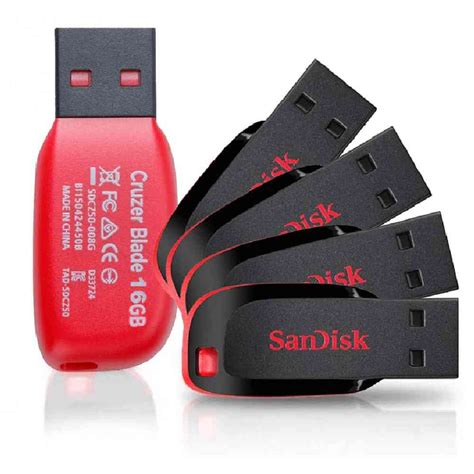 Sandisk Flashdisk 16gb Cruzer Blade Usb Drive Original Sadar Jaya