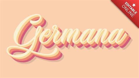 Germana Script 3d Text Effect Generator