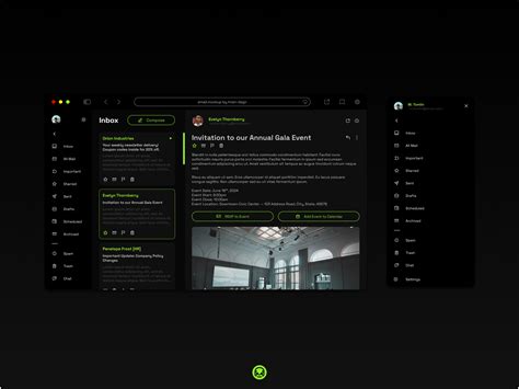 Email Ui Mockup Practice By Hnsn Dsgn On Dribbble