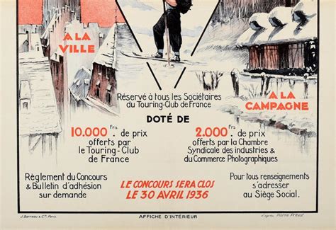 Original Vintage Poster Photography Cinematography Contest France Ski
