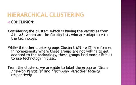marketing analytics clustering types ppt