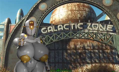 Rule 34 Assaultron Fallout Fallout 4 Glowing Eyes Grey Skin Huge