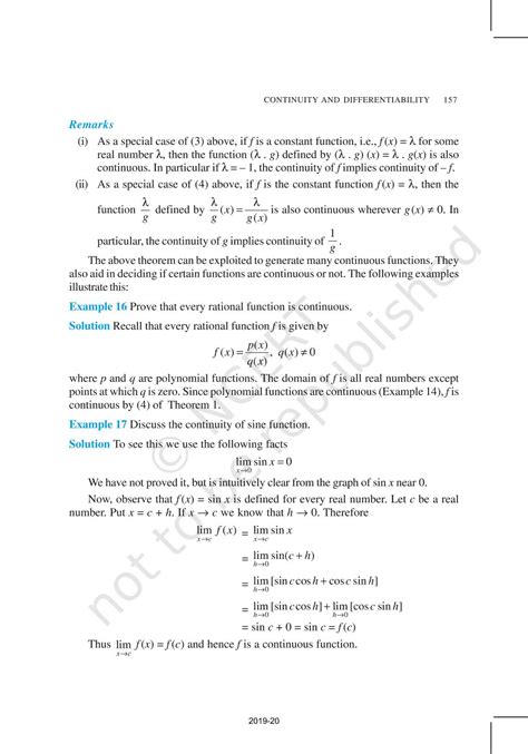 Continuity And Differentiability Ncert Book Of Class 12 Mathematics Part I
