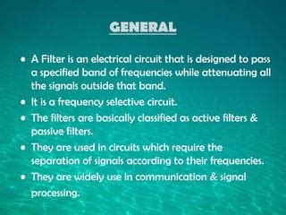 Filters PPTX Digital Audio Computer Software And Applications