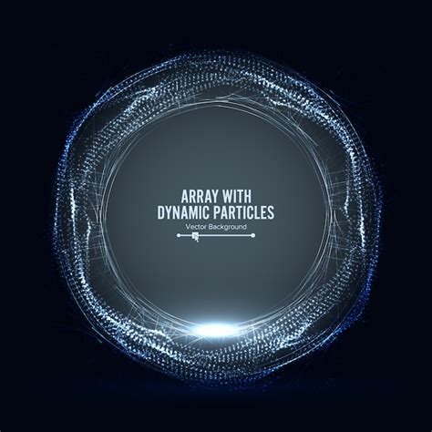 Premium Vector Array With Dinamic Particles