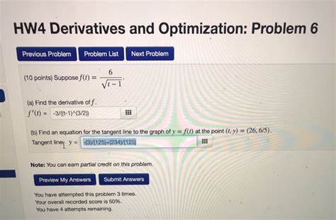 Solved Hw4 Derivatives And Optimization Problem 6 Previous
