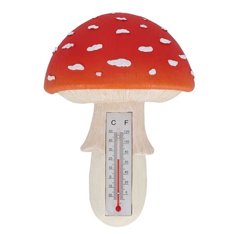 Agaric Mushroom Thermometer Esschert Design Usa