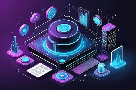 premium photo isometric digital technology web banner big data